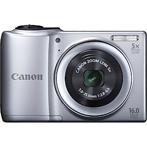 Canon PowerShot A810 16MP Digital Camera with 5X Optical Zoom-Silver 6179B001