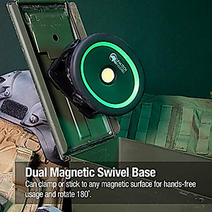 Luna Tech, Sportsman Field Light, 2000 Lumens, Rechargeable, Waterproof, Dual Magnetic Swivel Base, Emergency Repair/Job Site Lighting