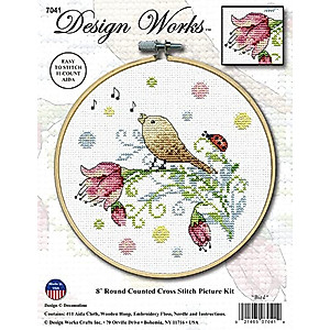 Design Works Crafts Janlynn Counted Cross Stitch Kit, Bird