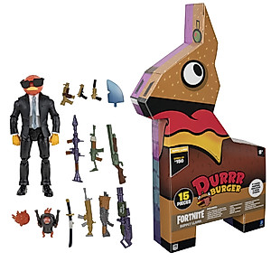 Fortnite Supply Llama, Includes Highly-Detailed and Articulated 4-inch Contract Giller Figure, 9 Weapons, 4 Back Bling. More Outfits Dropping Soon