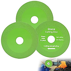 4 Inch Glass Cutting Disc for Angle Grinder, Ultra-Thin Glass Cutting Disc Ceramic Diamond Cutting Tool Glass Grinding Saw Blade Wheel