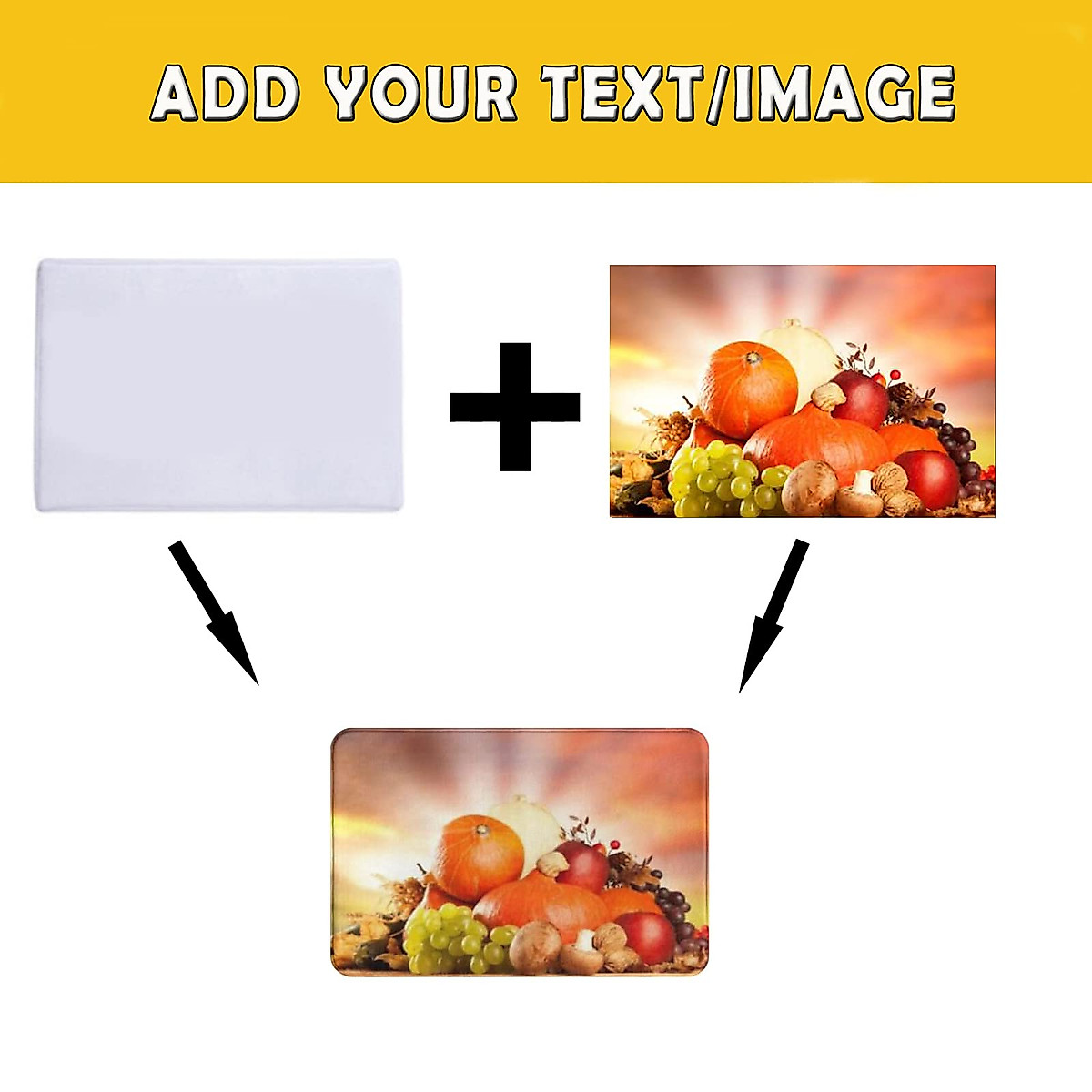 Custom Doormat Indoor Area Rug Carpet Personalized Design with Text Photo Logo Image Housewarming Gift  Non-Slip Washable Floor Bath Mat Suit for Home Garden Office Entry Home Decorative (47"x63")