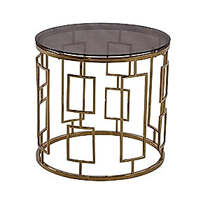 Armen Living Zinc Contemporary End Table