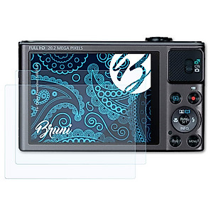 Bruni Screen Protector compatible with Canon PowerShot SX620 HS Protector Film, crystal clear Protective Film (2X)