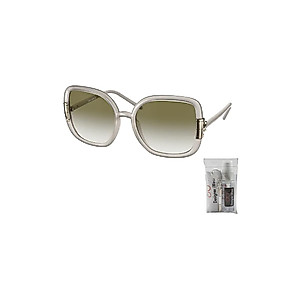 Tory Burch TY9063U 11458E 56MM Milky Ivory/Olive Gradient Square Sunglasses for Women + BUNDLE with Designer iWear Eyewear Kit