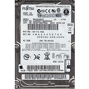 Fujitsu MHV2040AT 40GB UDMA/100 4200RPM 2MB 2.5-Inch Notebook Hard Drive