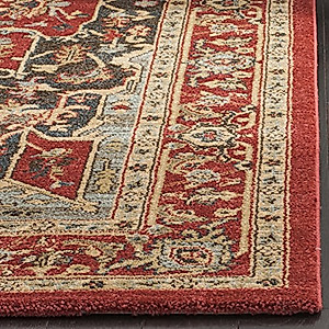 SAFAVIEH Mahal Collection Area Rug - 10' x 14', Red & Red, Traditional Oriental Design, Non-Shedding & Easy Care, Ideal for High Traffic Areas in Living Room, Bedroom (MAH625D)