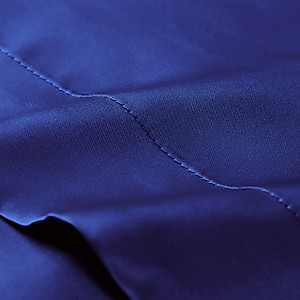 EXQ Home Silky Satin Pillowcase for Hair and Skin,Soft Cooling Pillow Cases Queen Size Set of 2 Satin Pillow Case with Envelope Closure Navy Blue (Queen,20x30 inch)