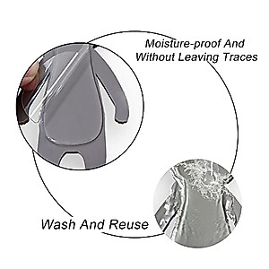 HENGRUNBANG Self Adhesive Hook Waterproof Wall Hook Reusable Key Holder for Smooth and Flat Surfaces