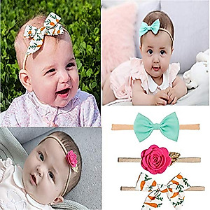 MEISO 30 Pcs Baby Girl Headbands and Baby Bows Newborn Infant Toddler Baby Headbands Hair Accessories Baby Gifts