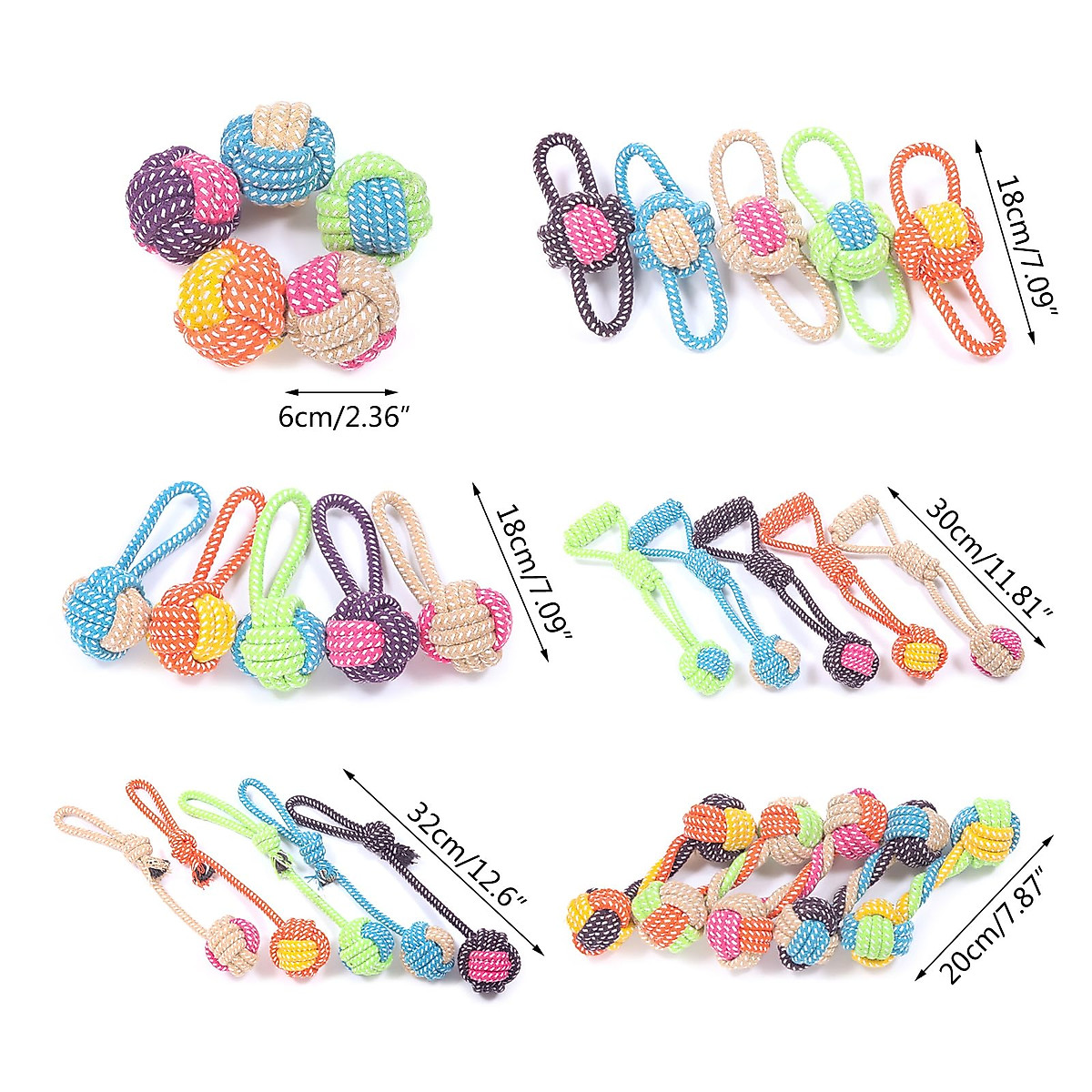 Bydezcon Toy for Dogs Tossing Molar Improving Pet Digestion Molar Chew Toy Great Dental Chew Toy Cotton Rope