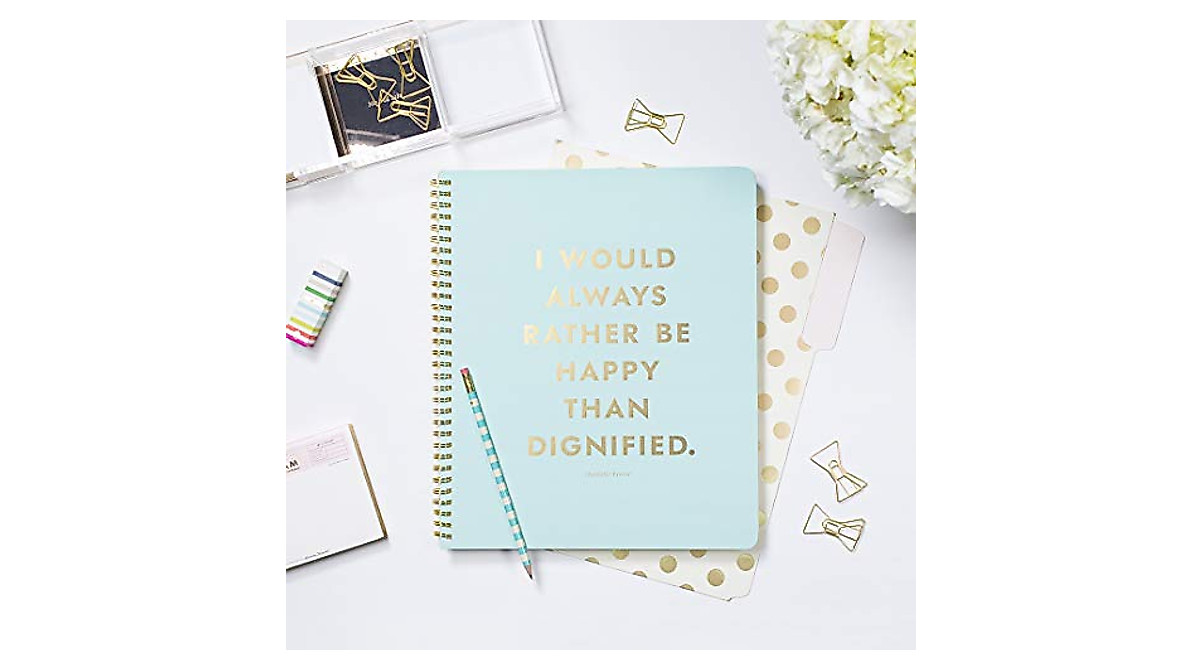 Stylish Kate Spade Gold Foil Dots File Folders