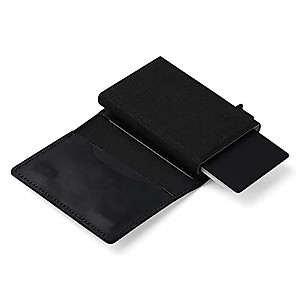Kanley Airtag Leather Wallet with Tracker Holder Smart Wallet for Men with Tracking Case – Smart Wallet with Card Holder Slots and Money Clip – Christmas, Father’s Day, Birthday (Black)