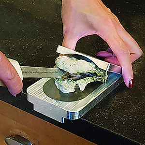 J&J Products The EZ-OYSTER Opener Shucking Tool & Oyster Opening Knife Gift Set
