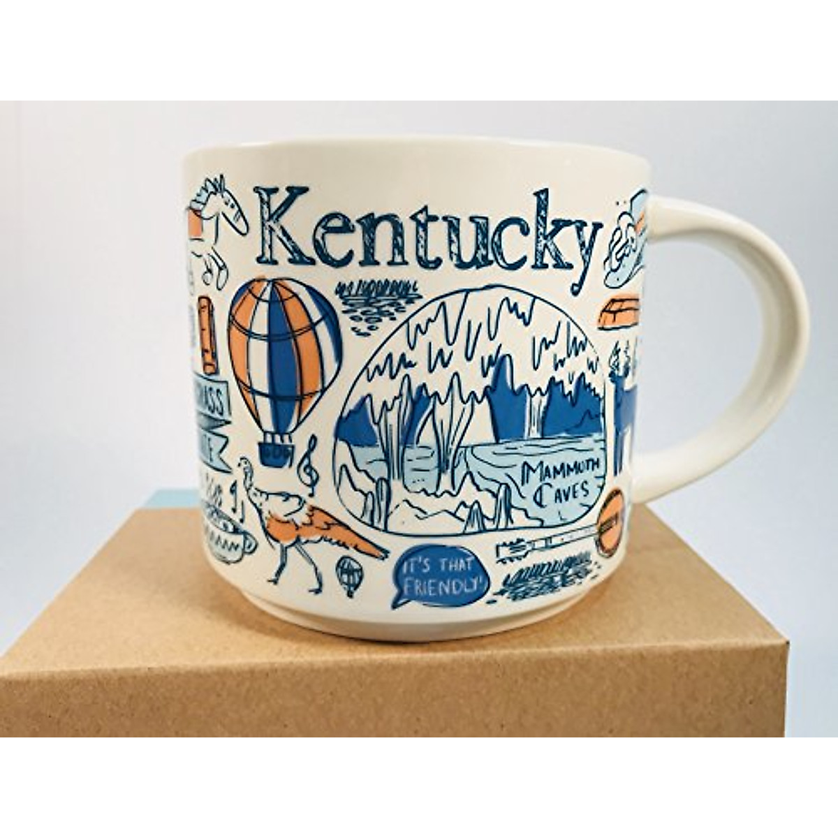Starbucks Kentucky Coffee Mug Been There Series Across the Globe Collection,14 ounce