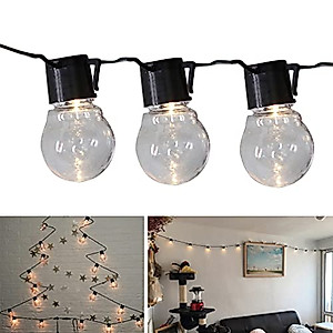 balacoo LED Globe Balls String Lights: Clear Crystal Ball Fairy Lights Indoor Outdoor Decorative Christmas Tree Lights 10LED for Garden Patio Yard Home Parties