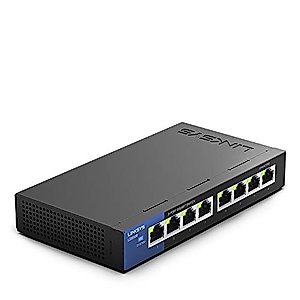 LNKLGS108 - Linksys 8 Port Desktop Gigabit Switch