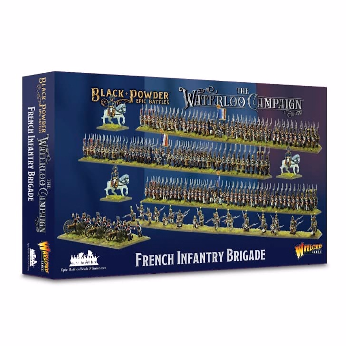 WarLord Black Powder Epic Battles Waterloo: French Infantry Brigade Military Table Top Wargaming Plastic Model Kit 312002001