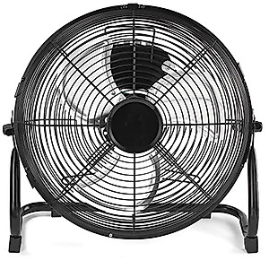 BREEZE LIVING 12 Inch 3-Speed High Velocity Heavy Duty Metal Industrial Floor Fans Oscillating Quiet for Home, Commercial, Residential, and Greenhouse Use, Outdoor/Indoor