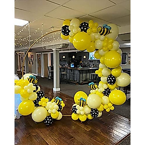 Yellow Balloons 100pcs Yellow Balloon Garland Arch Kit 5/10/12/18 Inch Different Sizes Yellow Matte Latex Balloon for Sunflower Balloons Arch Honey Bee Baby Shower Birthday Party Wedding Decorations