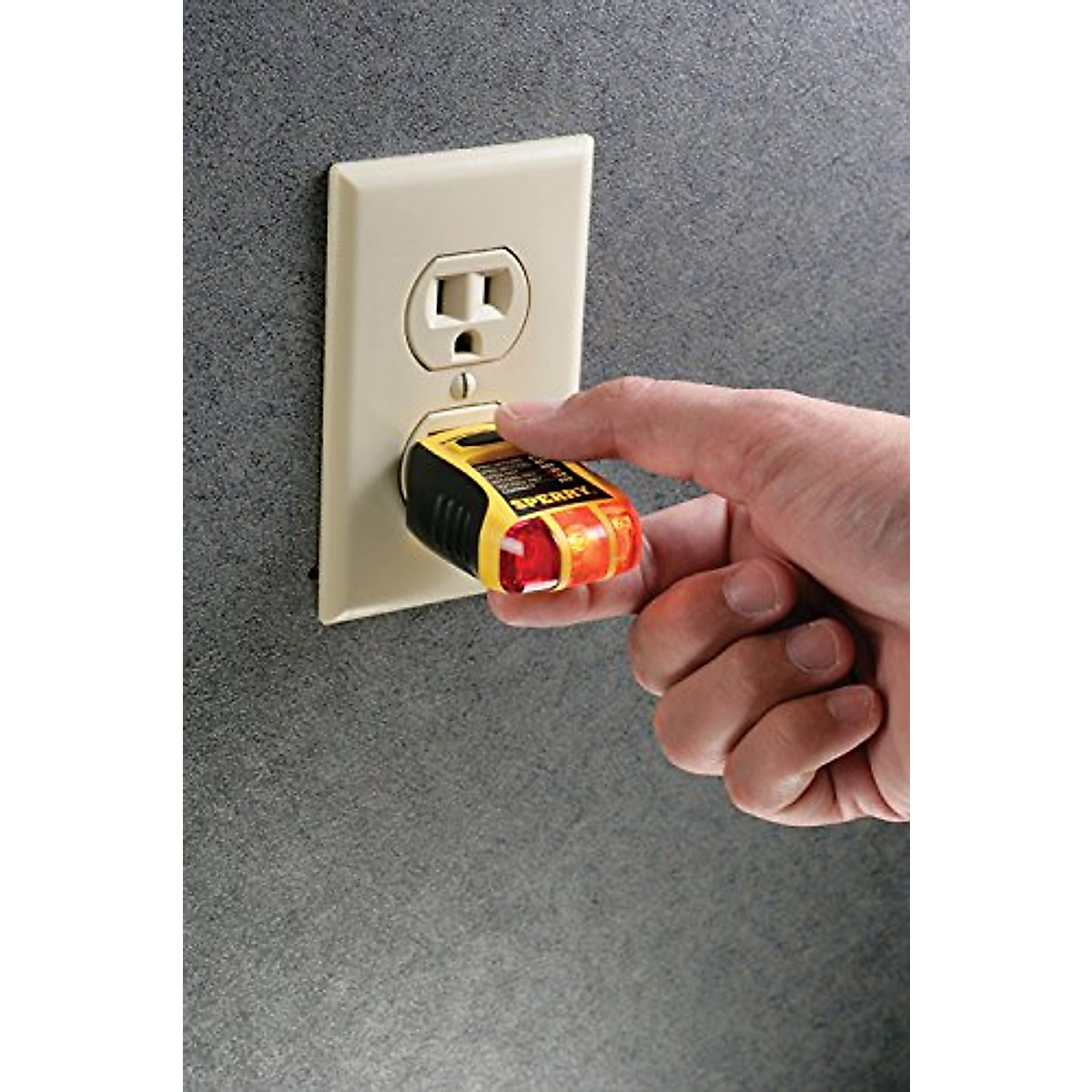 Sperry Instruments STK001 Non-Contact Voltage Tester (VD6504) & GFCI Outlet / Receptacle Tester (GFI6302) Kit, Electrical AC Voltage Detector, Yellow & Black