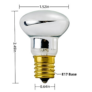 SWJLR 4 Pack Lava lamp Bulb,120V R39 E17 30W Warm White Reflector Type Bulb, for Lava Lamps, Glitter Lamps, Incandescent Lamps, Bedroom and Office.