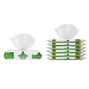 Pogi's Grooming Wipes Home & Travel Bundle - 100-Count Grooming Wipes for Home and 120-Count Packs for Travel