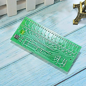Comimark 1Pcs MCU Adjustable Display Pattern LED VU Meter Level Indicator 16 LED Dual Channel