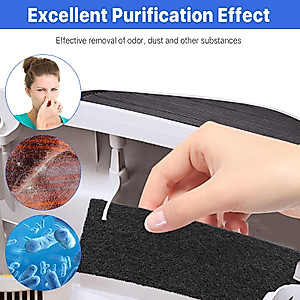 Akamino 16 Pack Carbon Filters Compatible with Litter-Robot 3, Activated Carbon Litter Box Filter,Thickened and Durable Self Cleaning Cat Litter Box Filters Eliminate Odors and Keep Home Fresh