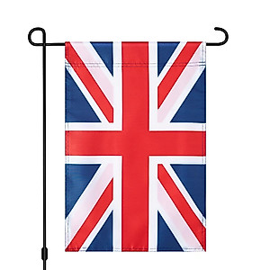 UK Flag ,United Kingdom British Garden Flags,Queen's Celebration Flag,Nationality UK Garden Flags,International World Country Nation Garden Flags, Celebration Parade Flags,Anniversary Celebration,Indoor and Outdoor Flag, Double-Sided.
