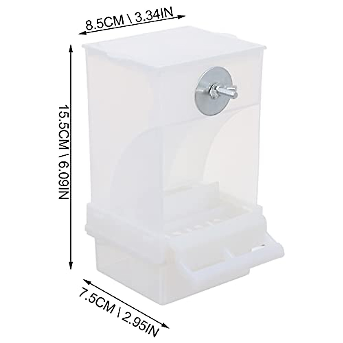 VILLCASE Bird Cage Feeder Automatic Pigeon Bird Feeder, Bird Feeder Automatic Pet Feeder Bird Food Container Tool Feeding Tool for Parrot Pigeon Parakeet Canary Cockatiel 2PCS Parakeet Cage