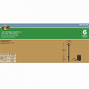 Hampton Bay 1.8-Watt Mediterranean Bronze-Metal Outdoor Integrated LED 3000K Landscape Path Light (6