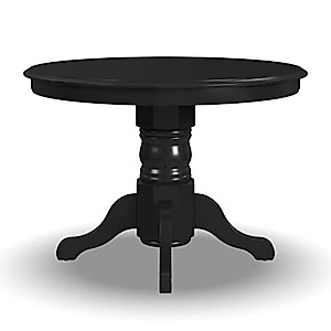 Classic Black 42" Round Pedestal Dining Table by Home Styles