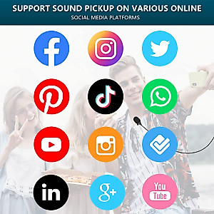 ALTSON Professional Lavalier Microphone for iPhone/Video Conference/Podcast/Voice Dictation/YouTube Grade Omnidirectional Phone Audio Video Recording Condenser Microphone (9.98ft)