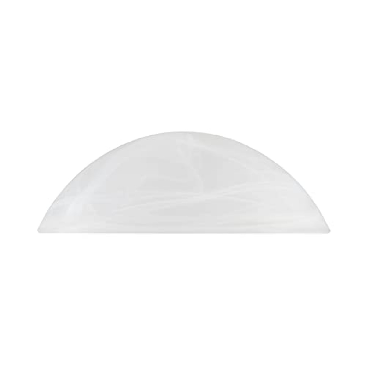 Aspen Creative 23514-11, Alabaster Replacement Glass Shade for Medium Base Socket Torchiere Lamp, Swag Lamp, Pendant and Island Fixture. 9-7/8" Diameter x 3-1/2" High.