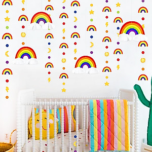 40Ft Cactus Party Decorations Yellow Brown Hot Pink Polka Dot Garlands Green Cactus Streamer for Summer Succulent Cactus Llama Birthday Tropical Mexican Fiesta Cinco De Mayo Mariachi Party Decorations