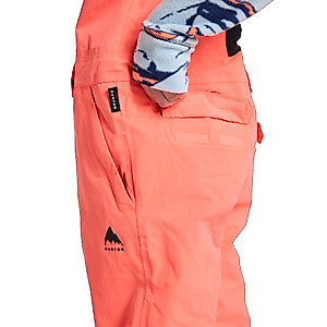 Burton Kids Skylar 2L Bib Pants, Tetra Orange, Medium