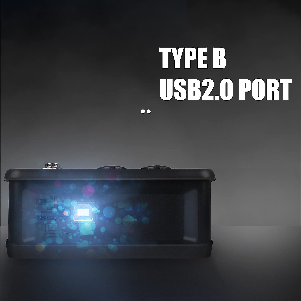 G-MARK Mini Audio Mixer 2 Channel With 48V Phantom Power Sound Effects Interface Music For Live Show Recoding Stage Party DJ Podcast Streaming