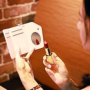 HANDODO Wallet Case Compatible iPhone 13 Pro Max,Women Vegan Leather Detachable Crossbody Phone case with RFID Blocking Card Holder Adjustable Strap Shockproof Kickstand Phone Wallet(Ivory)