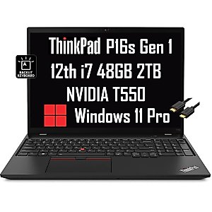 2022 Lenovo ThinkPad P15s Gen 2 15.6" FHD (Intel 4-Core i7-1165G7, 32GB RAM, 4TB PCIe SSD, T500 Graphics) Mobile Workstation Laptop, Backlit, Fingerprint, 2x Thunderbolt 4, 3-Year Warranty, Win 10 Pro