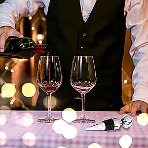 Wine Stopper Bottle Stopper - Wine Saver, Reusable Wine Corks For Beverage, 4-Pack Silicone Wine Stopper For Gifts, Bar, Holiday Party, Wedding