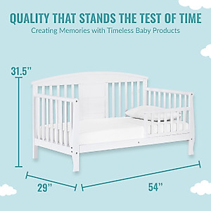 Dream On Me Dallas Toddler Day Bed, White (651-WHT)