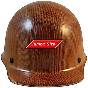 Texas America Safety Company MSA Skullgard (Large Shell) Cap Style Hard Hats with STAZ ON Suspension - Natural Tan