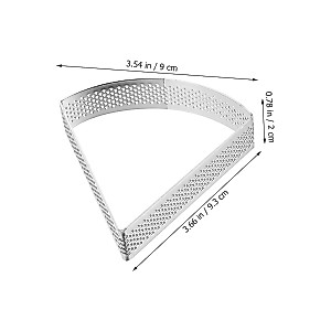 3 Pcs French Tart Ring Mold Bread Mold Muffin Molds French Bread Pizza Donut Pans Pastry Tart Rings Perforated Pastry Rings Durable Cake Cups Cookies Cutter Porous Biscuit Collar