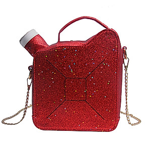 KUANG! Women Fashion Sequin Crossbody Bag Fun Gasoline Handbag Shoulder Bag for Women Messenger Tote Bags