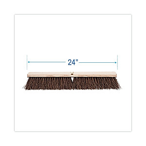 Boardwalk BWK20124 24 in. Brush 3.25 in. Natural Palmyra Fiber Bristles Floor Brush Head