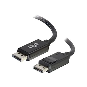C2G Legrand DisplayPort 1.2, Male to Male Displayport Cable, Black Display Port Cable, 6 Foot Digital Display Cable, Displayport 8k UHD, 1 Count, C2G 54401