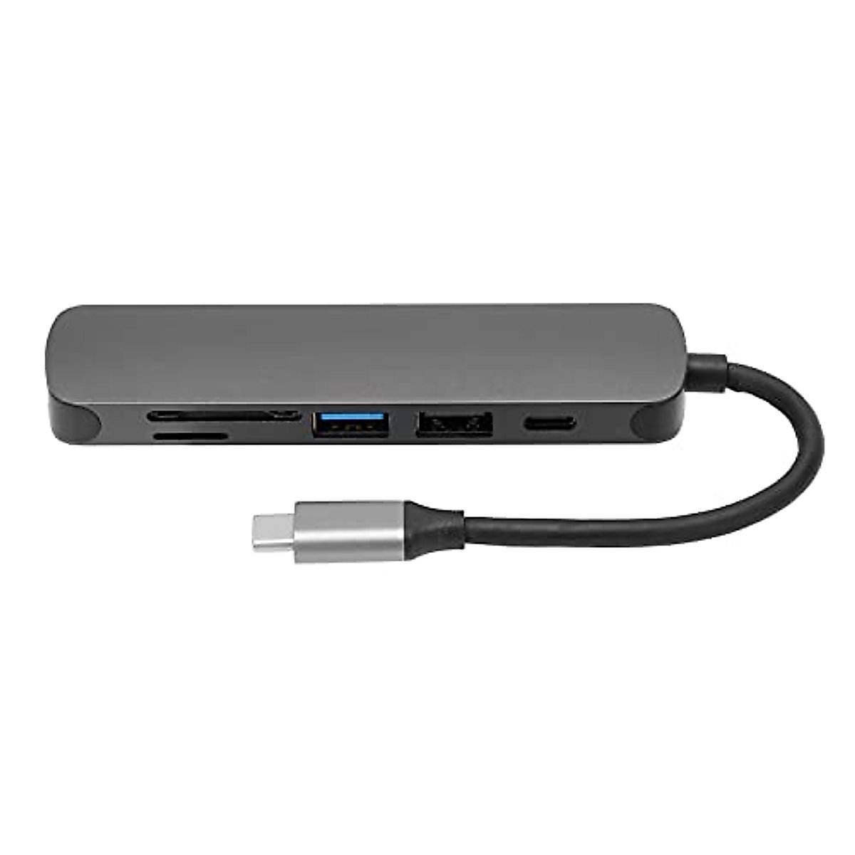 USB Adapter, USB C Hub 6 in 1 Type-C Adapter 4K x2K 3840 x 2160 Resolution USB 3.0 5Gbps USB 2.0 480Mbps Docking Station Adapter for Lenovo