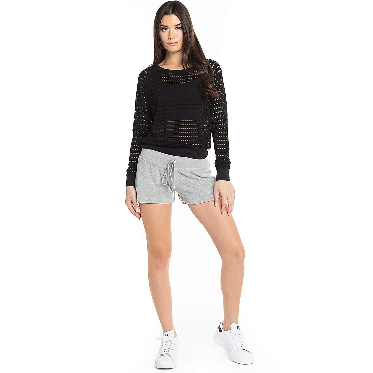 Hard Tail Women's Low Rise Terry Short Heather Gray XL