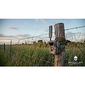 HCO Outdoor Products Spartan GoLive Next Generation Cellular Scouting Camera with Spartan Camera Solar Panel Kit, and Steel Reinforced Strap (AT&T 4GLTE)
